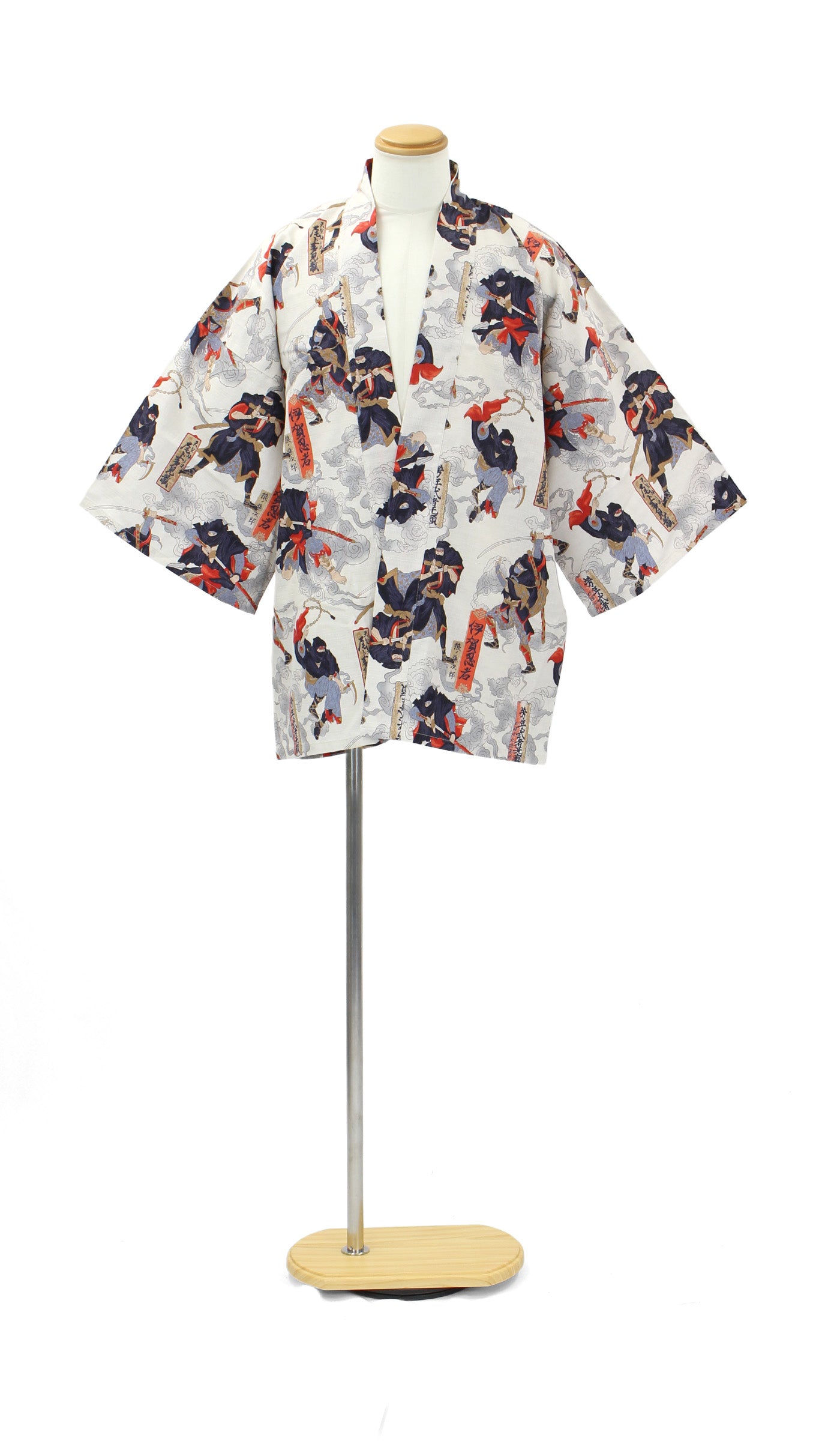 Wa-shin Happi Coat, Ninja Black, Unisex – musubi-kyoto-｜Kimono&Yukata