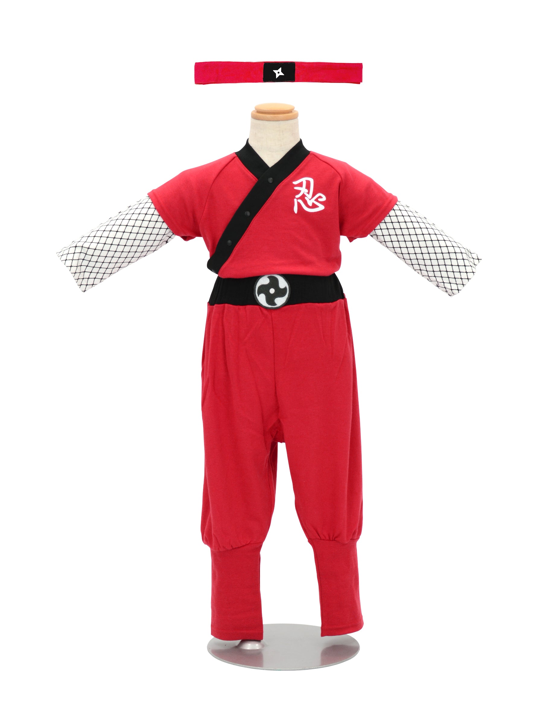 Kid's Ninja Suit, Separate Type, Red, 100, 110, 120, 130 – musubi-kyoto ...