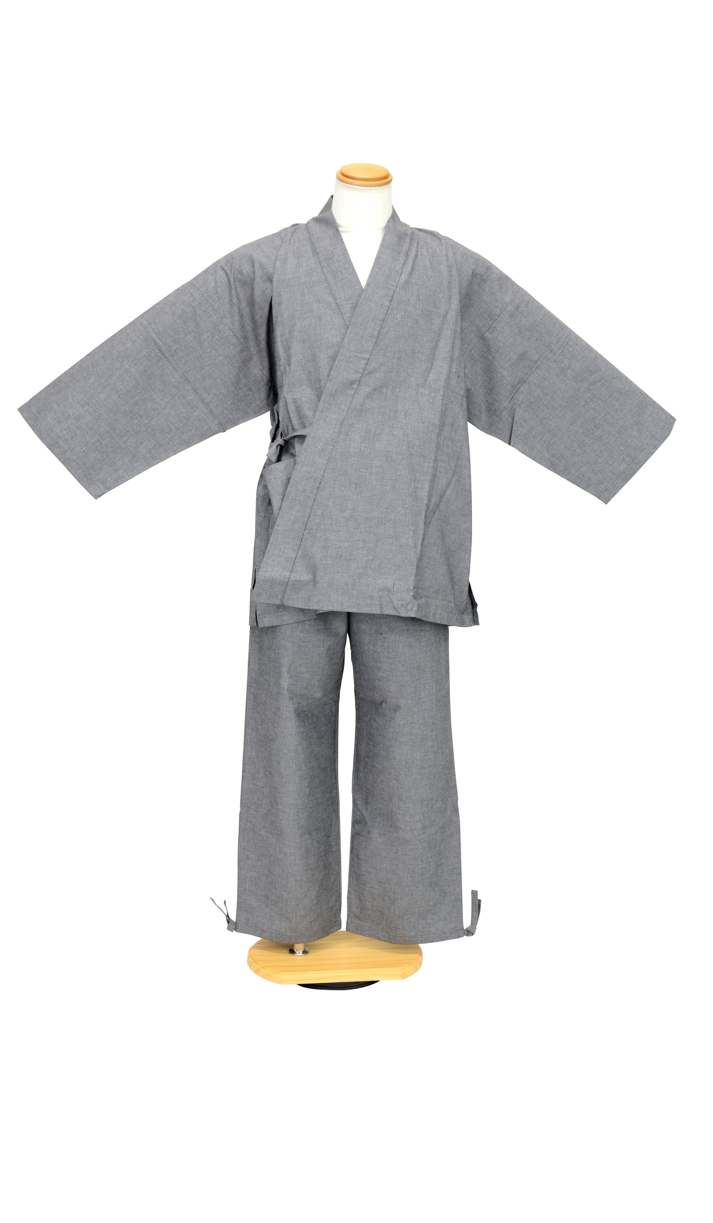 SAMUE for MEN (Work Clothes) – Pre-dyed Chambray Gray Men's Samue ...